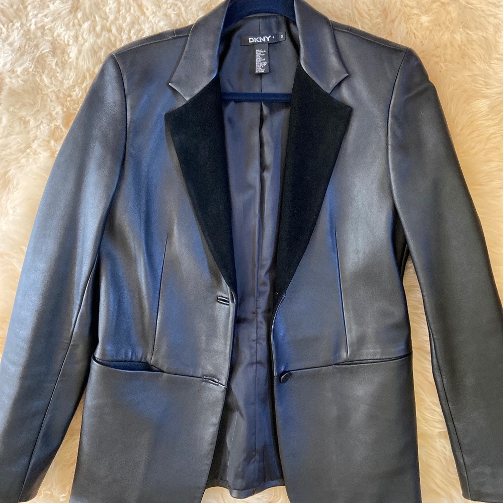 Dkny Leather Jacket - Gem
